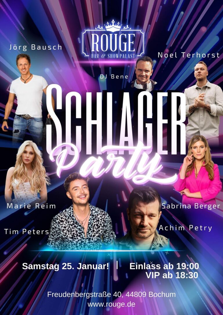 Nächste Events - Rouge Showpalast in Bochum